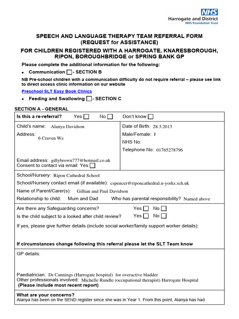 SLT Referral Form Harrogate Ad | PDF