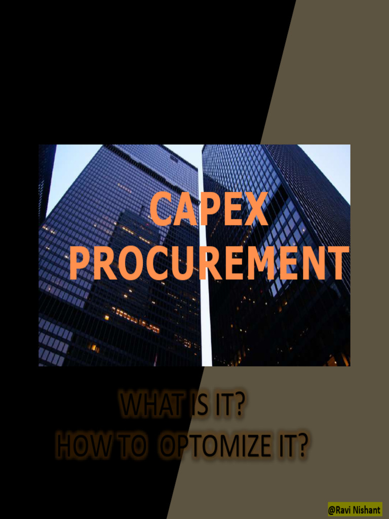 Capex Procurement | PDF | Finance & Money Management | Technology ...