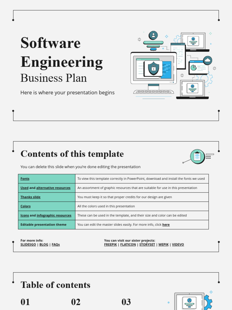 Software Engineering Business Plan by Slidesgo | Download Free PDF ...