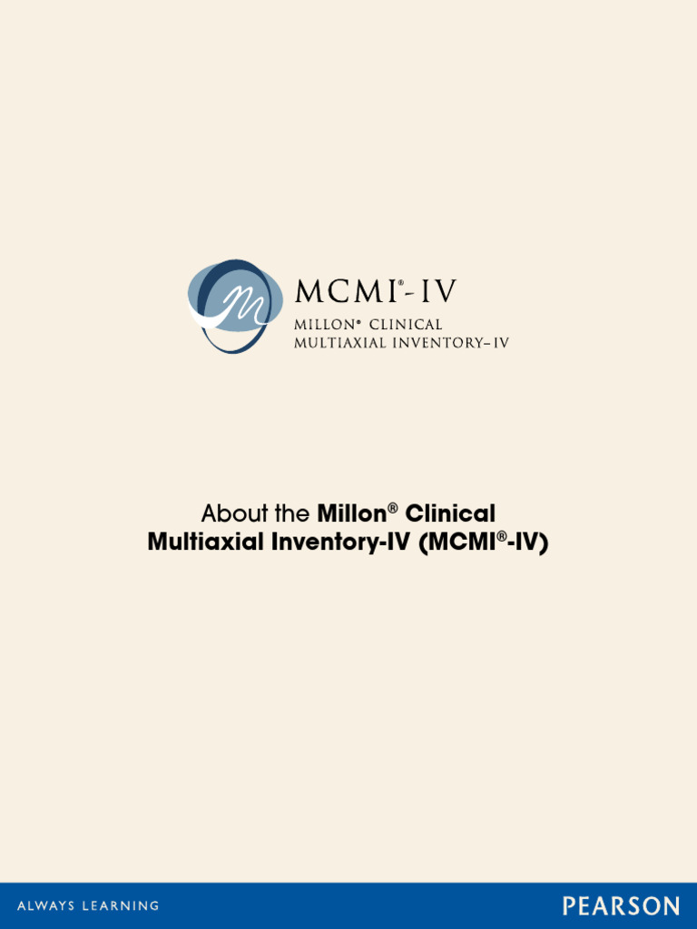 About The MCMI-IV | PDF