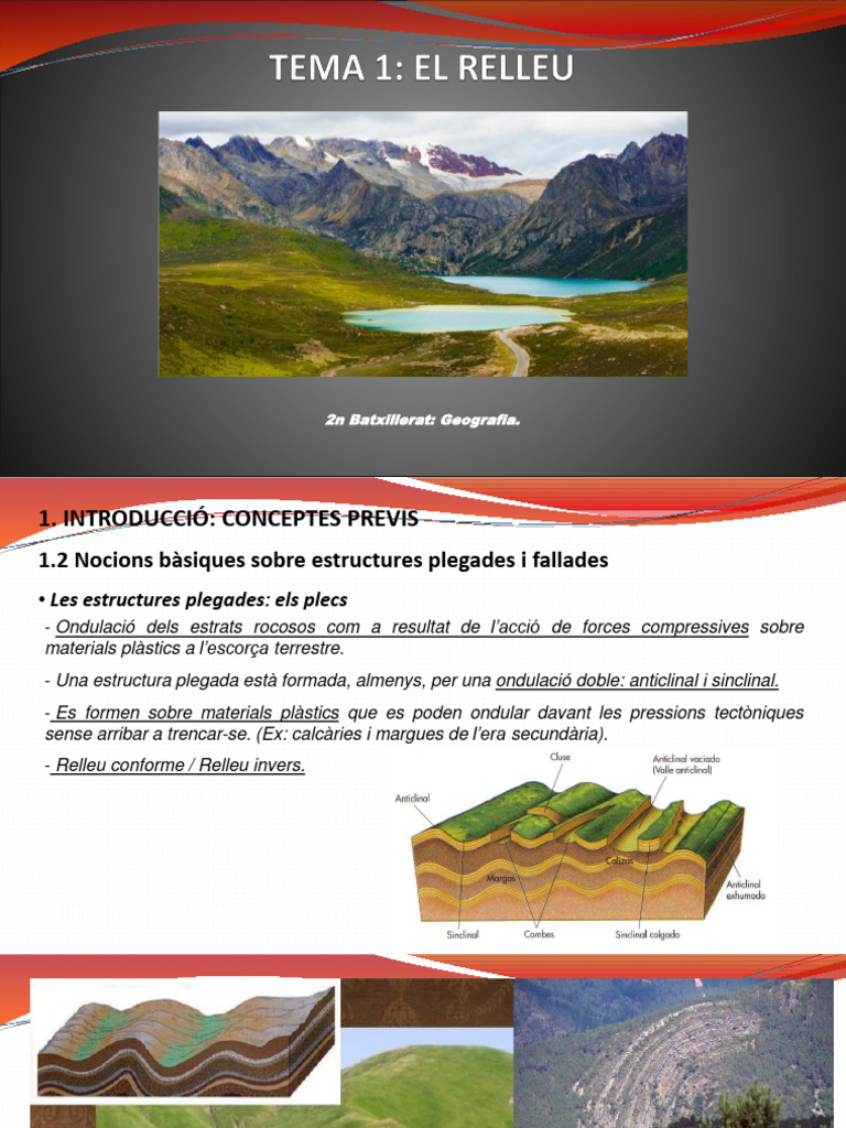 Tema 1. El Relleu | PDF