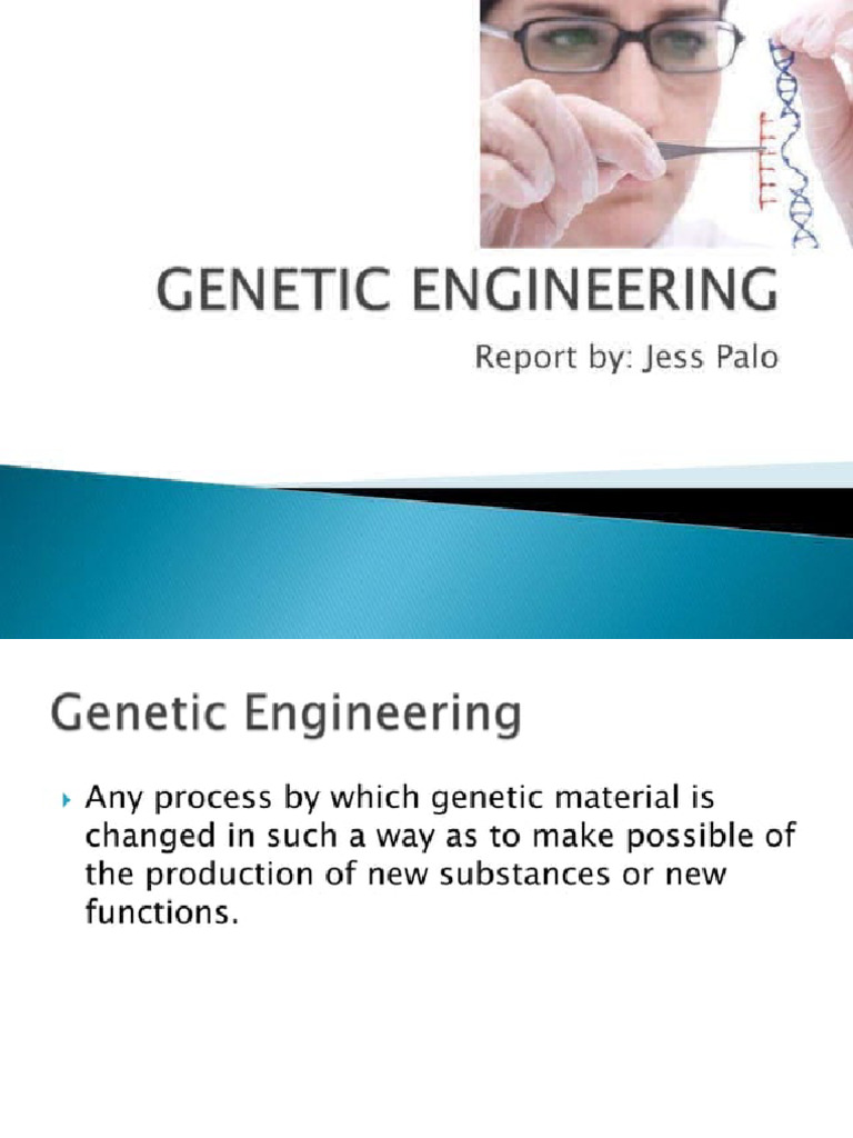 Genetic-Engineering Notes | PDF