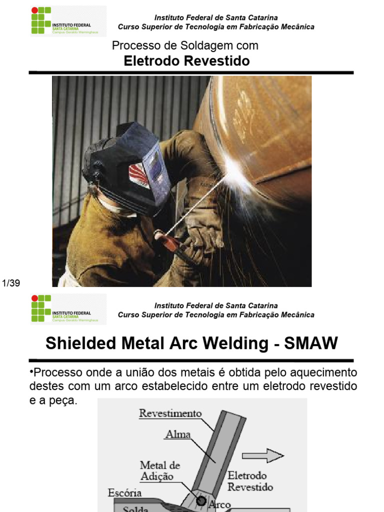 Aula_6_-_Soldagem_Eletrodo_Revestido | PDF