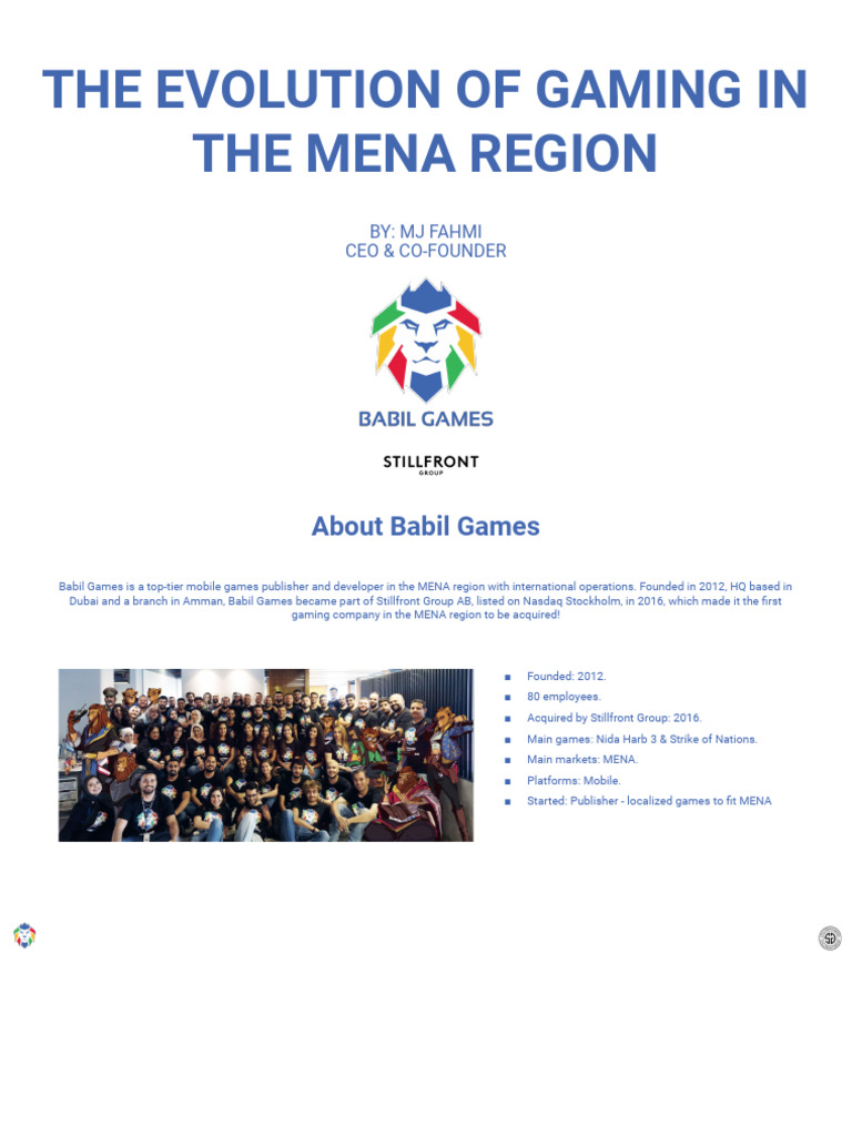 The Evolution of Gaming in MENA | PDF