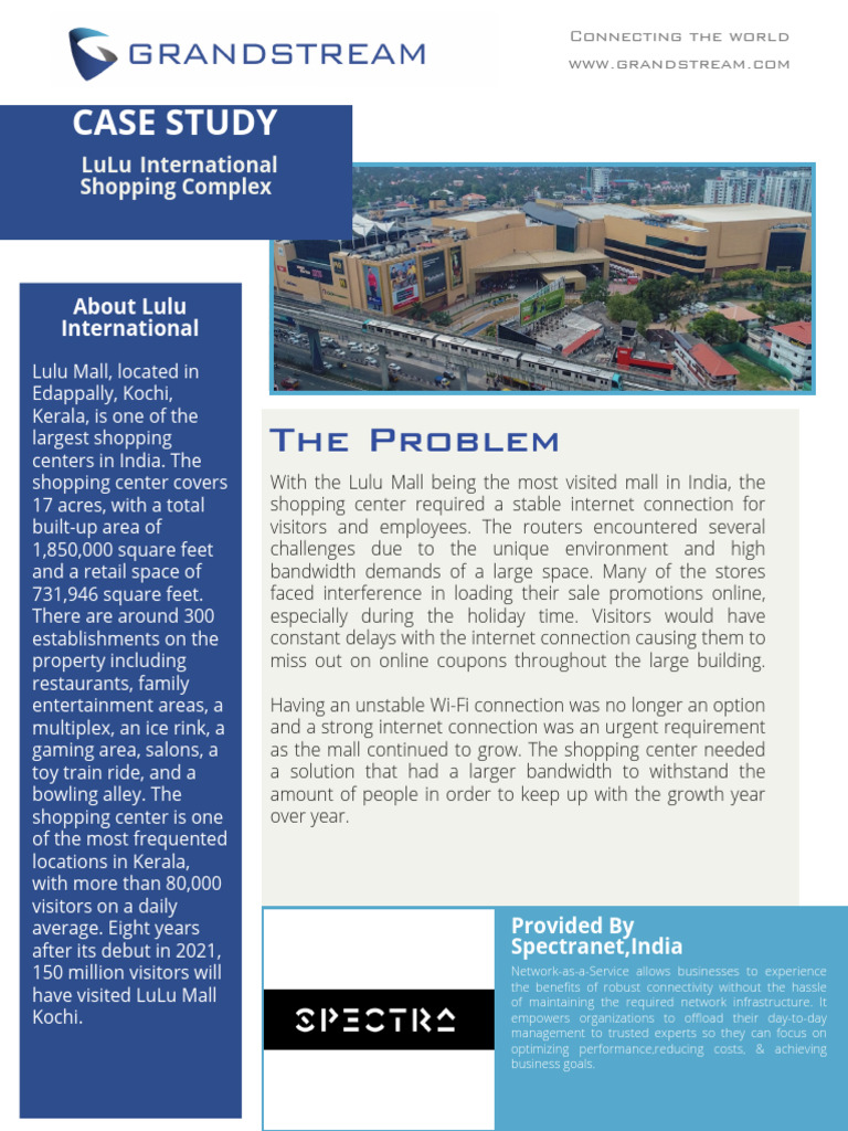 LuLu Mall Connectivity Case Study | PDF