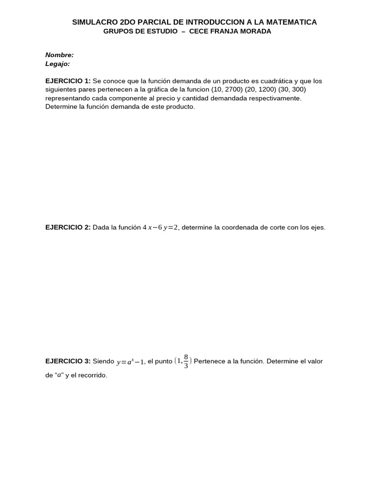 Problemas Matemáticos de Simulacro | PDF