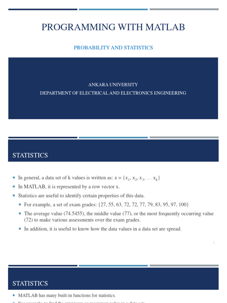 7 - Programming With MATLAB | Download Free PDF | Mode (Statistics) | Histogram