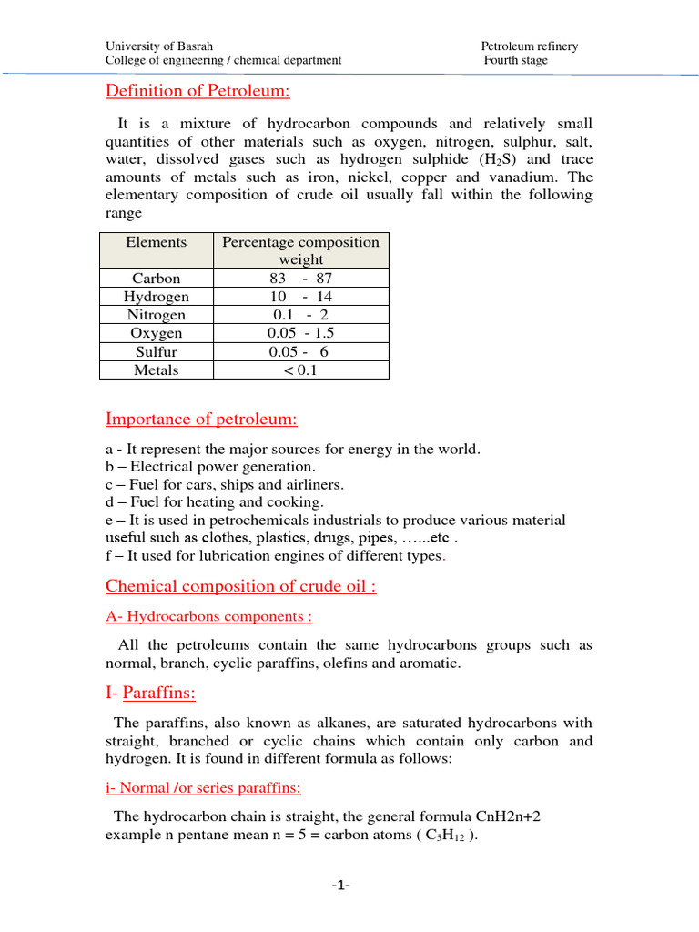 Definition of Petroleum | PDF