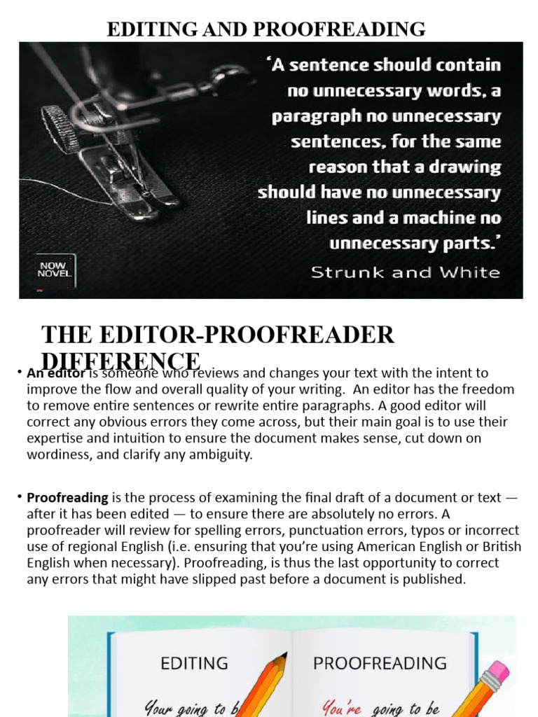 Editing and Proofreading | PDF