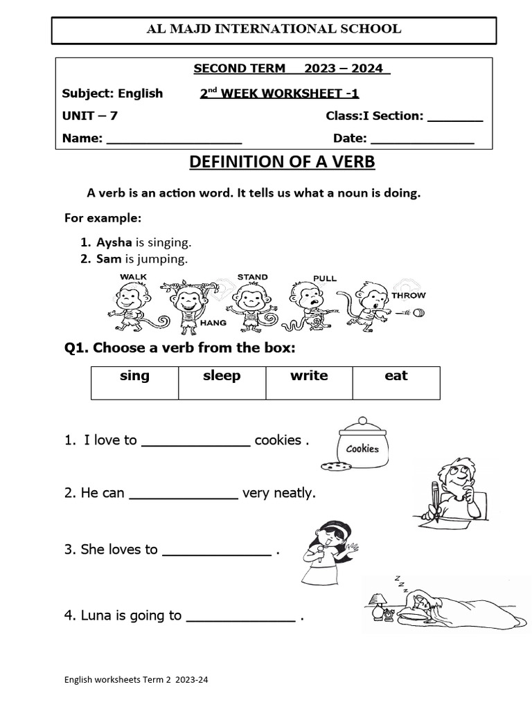 Year 2 English Worksheets Term 2 | PDF | Rainbow | English Language