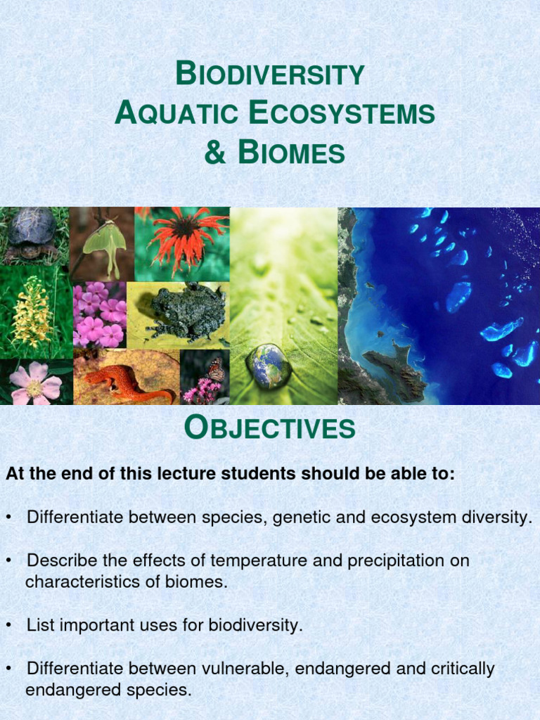 Lecture #4 - Environmental Studies | PDF | Biodiversity | Coast