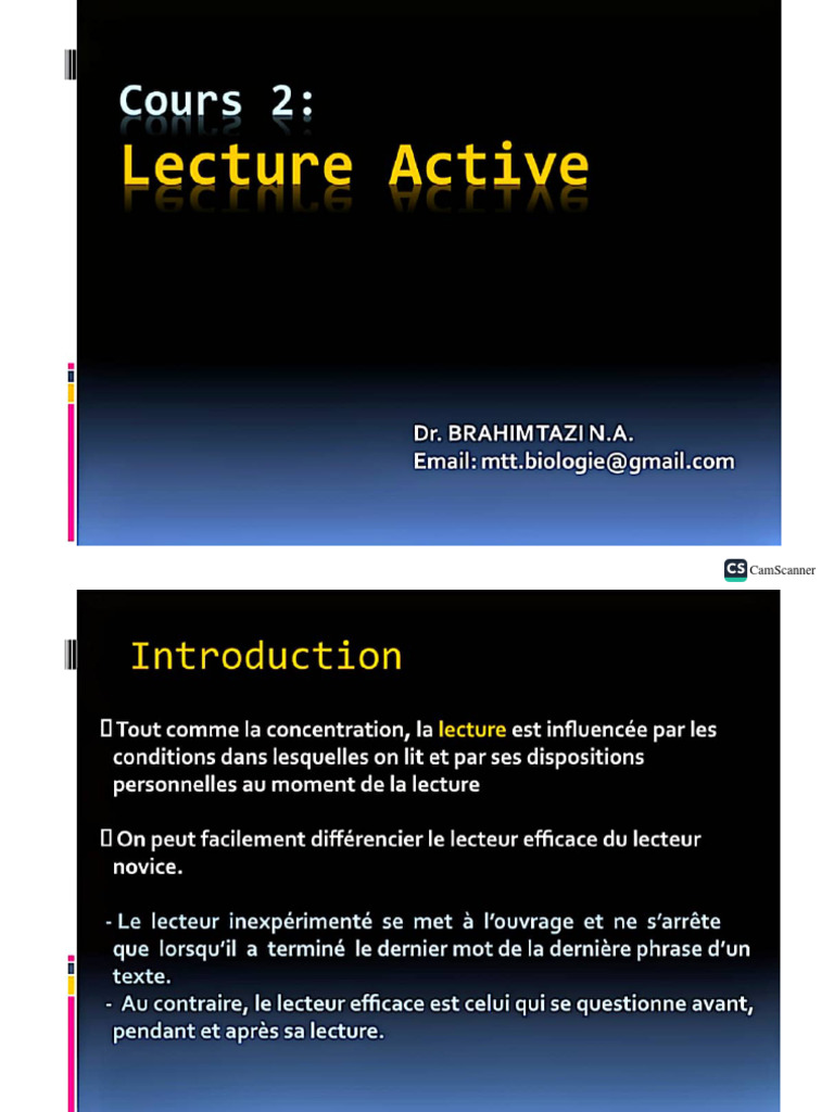 MTT Cour2-Lecture Active-1 | PDF