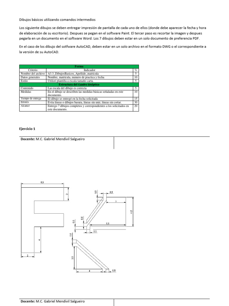 Ejercicios Basicos de Dibujo Nov 21 | PDF