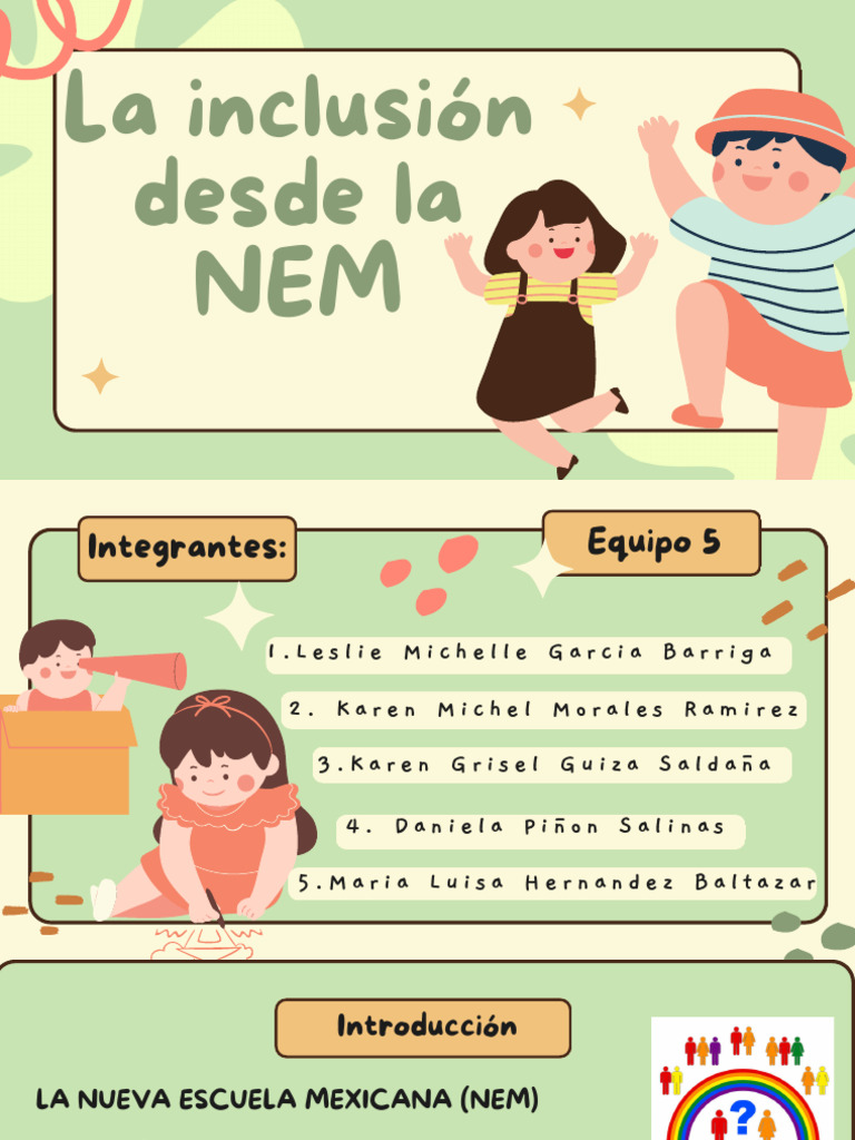 La Inclusión en La NEM | PDF | Inclusión (Educación)