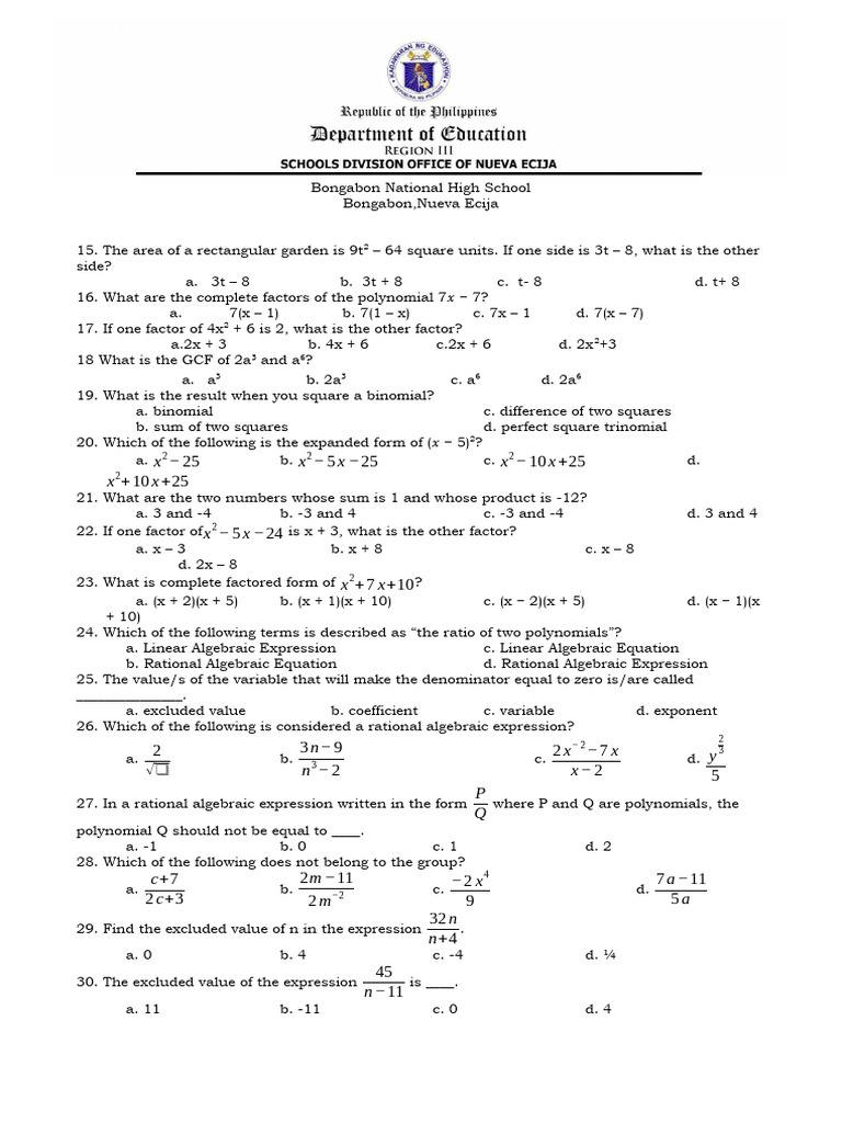 FIRST-QUARTER-EXAM 23-24b | PDF