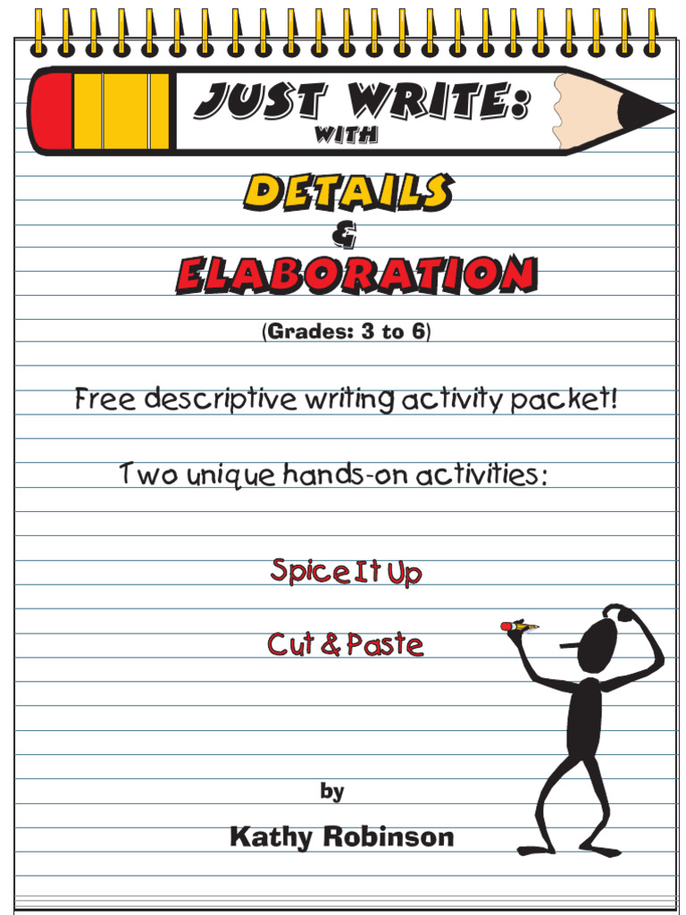 Descriptive Writing Activities Examples 3rd 4th 5th 6th | PDF ...