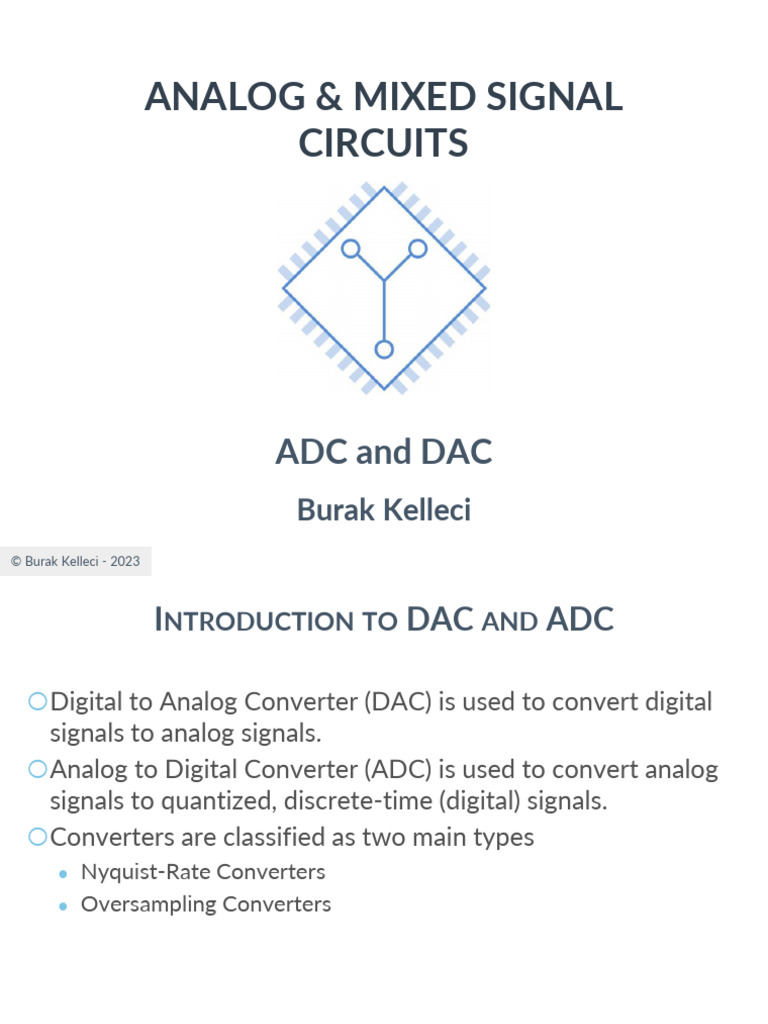 ADC and DAC | PDF | Analog To Digital Converter | Signal To Noise Ratio