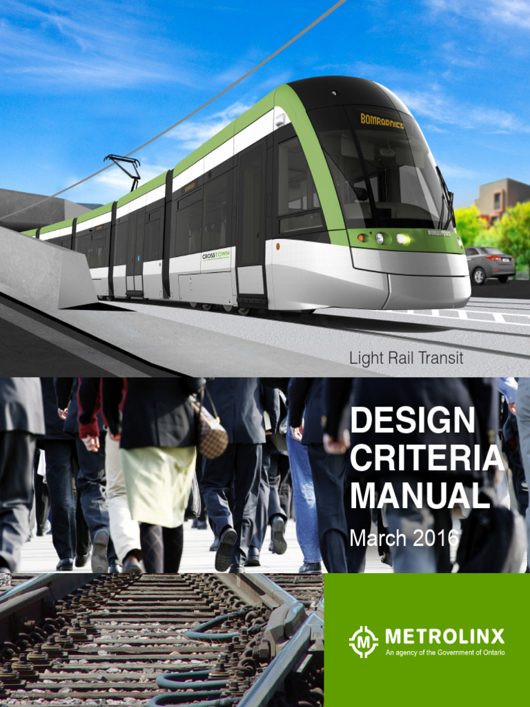 Metrolinx Light Rail Transit DesignCriteriaManuel | PDF