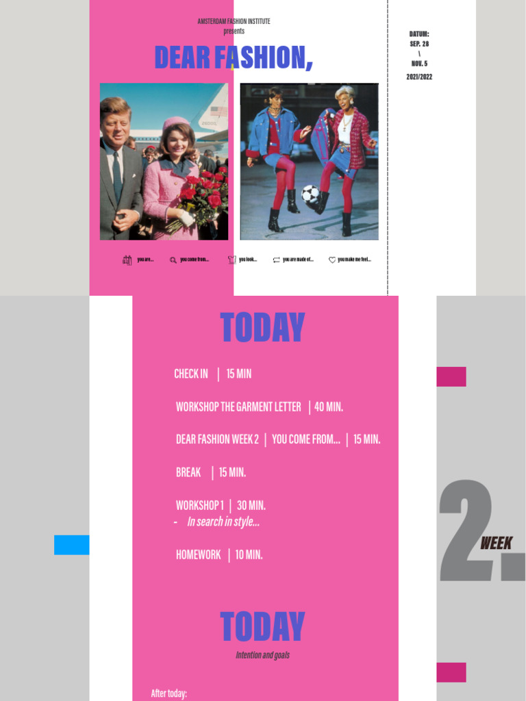 Les 2A Dear Fashion Week 2 2021 INT 1 | PDF | Fashion | Clothing