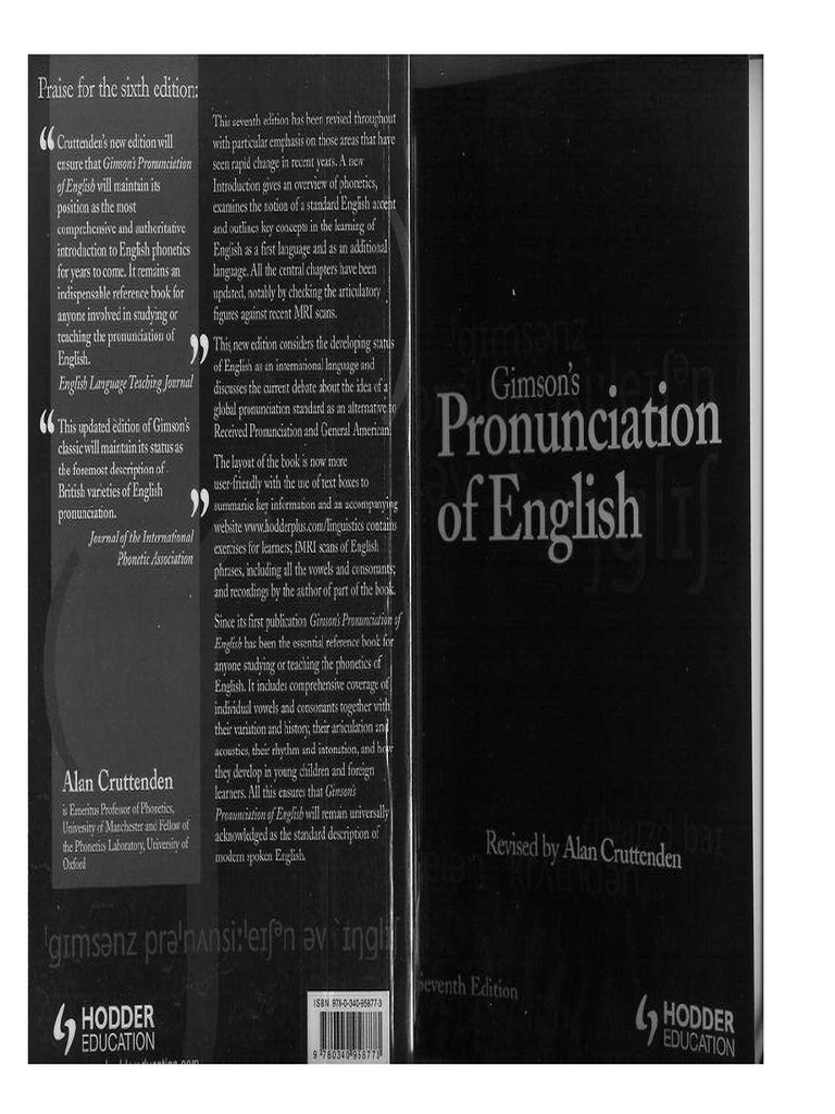 Gimson's Pronunciation of English 7th Edition | PDF