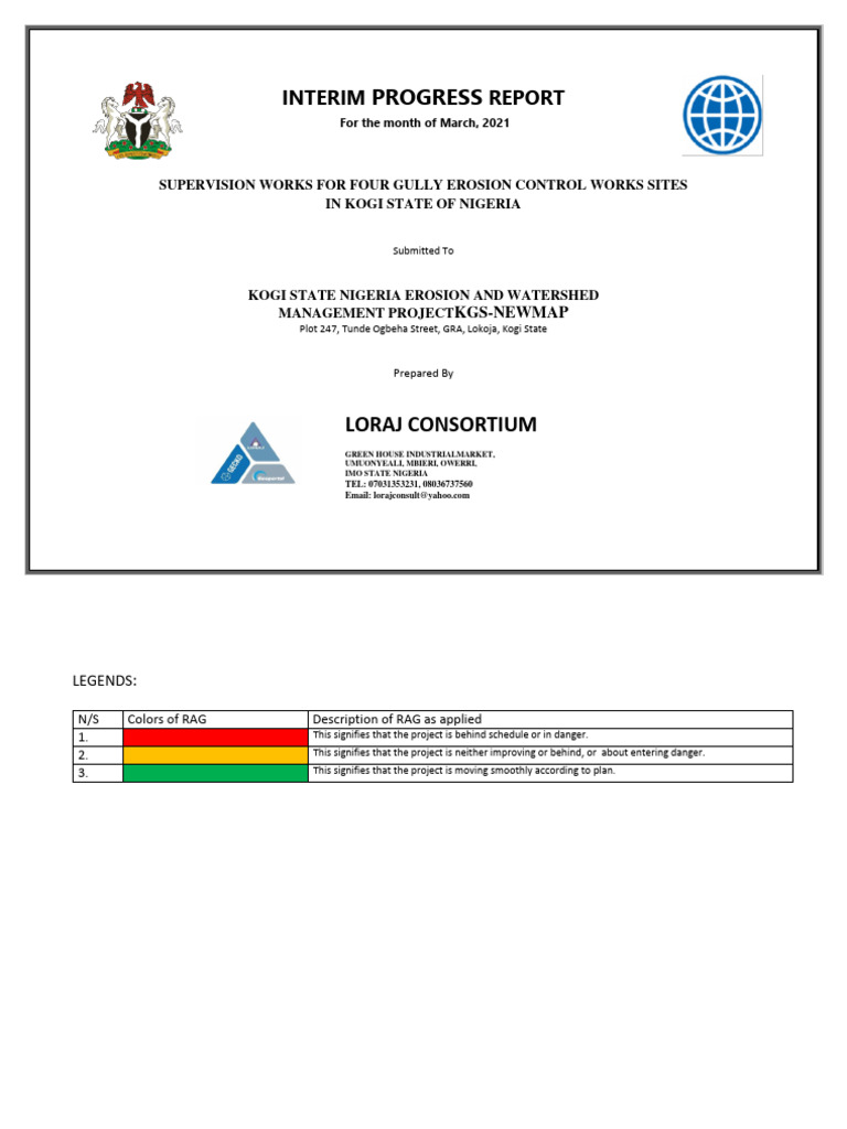 Ozuri March Progress Report | PDF