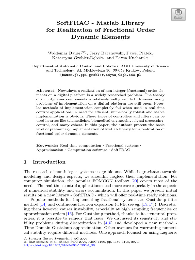 SoftFRAC Matlab Library For Realization | Download Free PDF | Class (Computer Programming ...