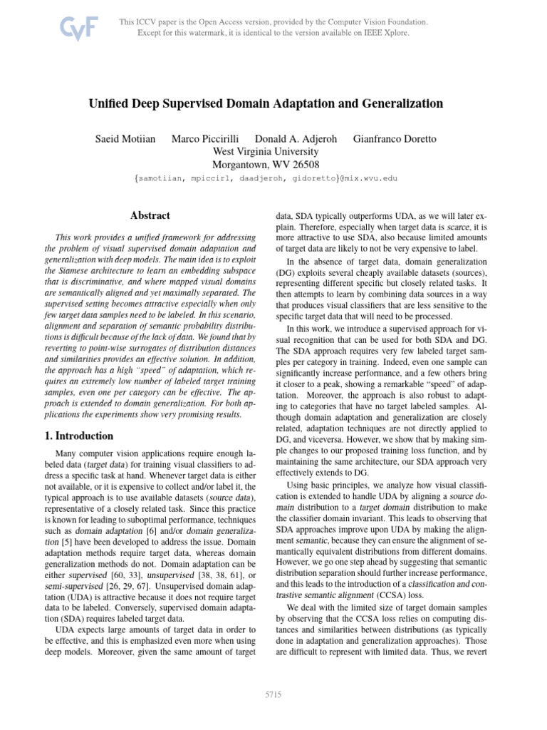 Deep Domain Adaptation And Generalization Pdf Sampling Statistics Statistical Classification