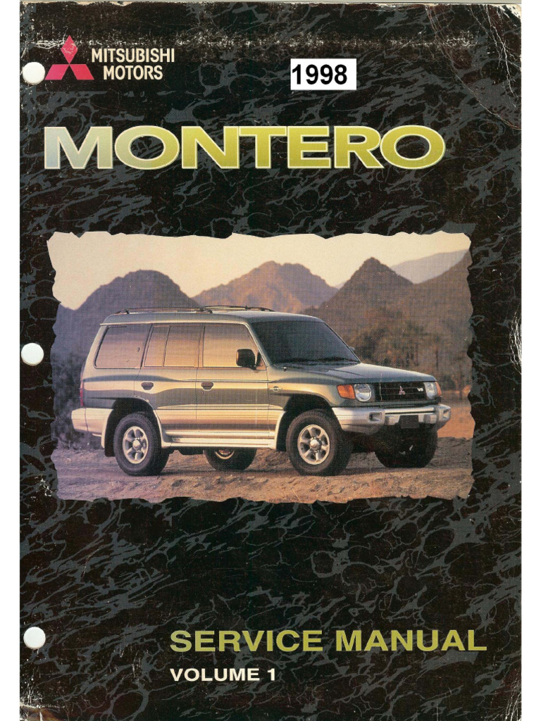 Montero FSM 1998 Vol1 Engine-Trans-Fuel | PDF