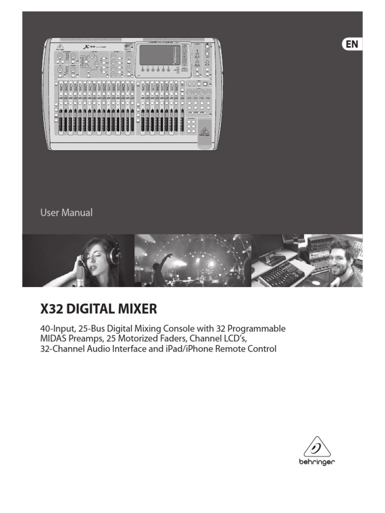 X32 Manual | PDF | Electronics | Electrical Engineering