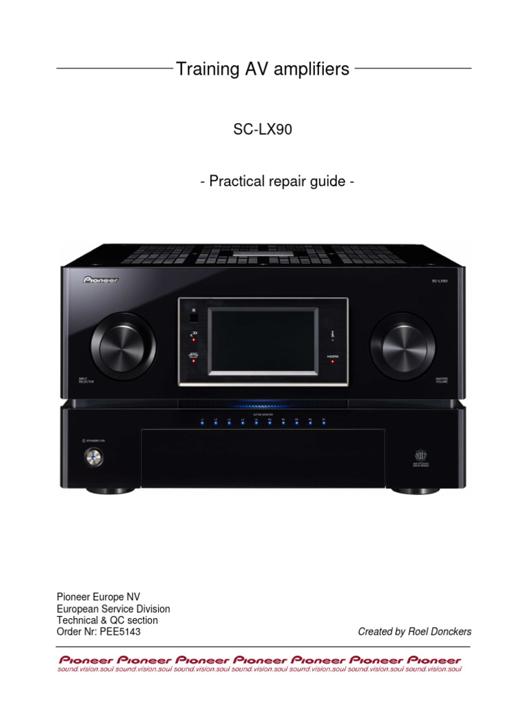 Pioneer Sc-lx90.Service Manuel | PDF | Hdmi | Electronic Engineering