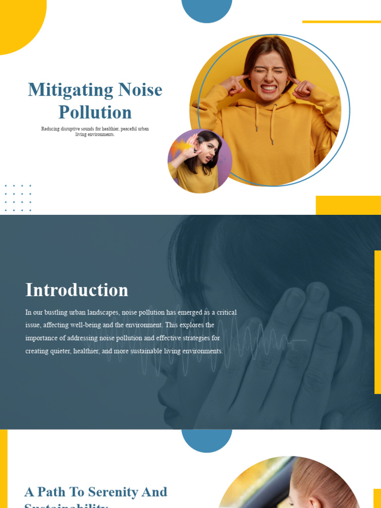 SlideEgg - 300503-Mitigating Noise Pollution | PDF | Pollution | Climate Change Mitigation