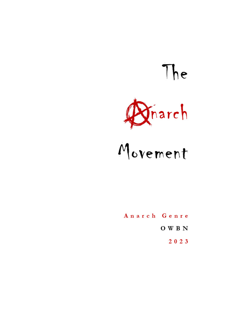 OWBN Anarch-Anarch - Genre-2023 | PDF | World Wide Web | Internet & Web
