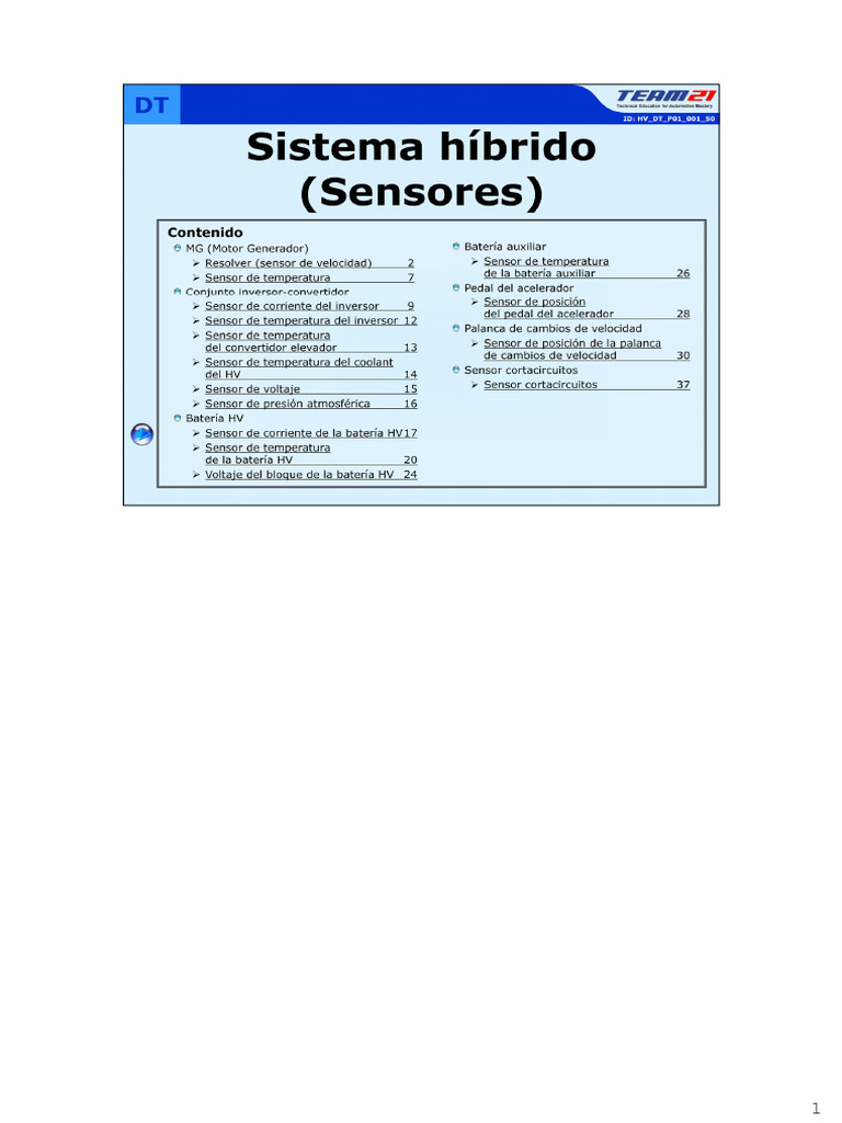 03 - Sensores Sistema Hibrido | PDF