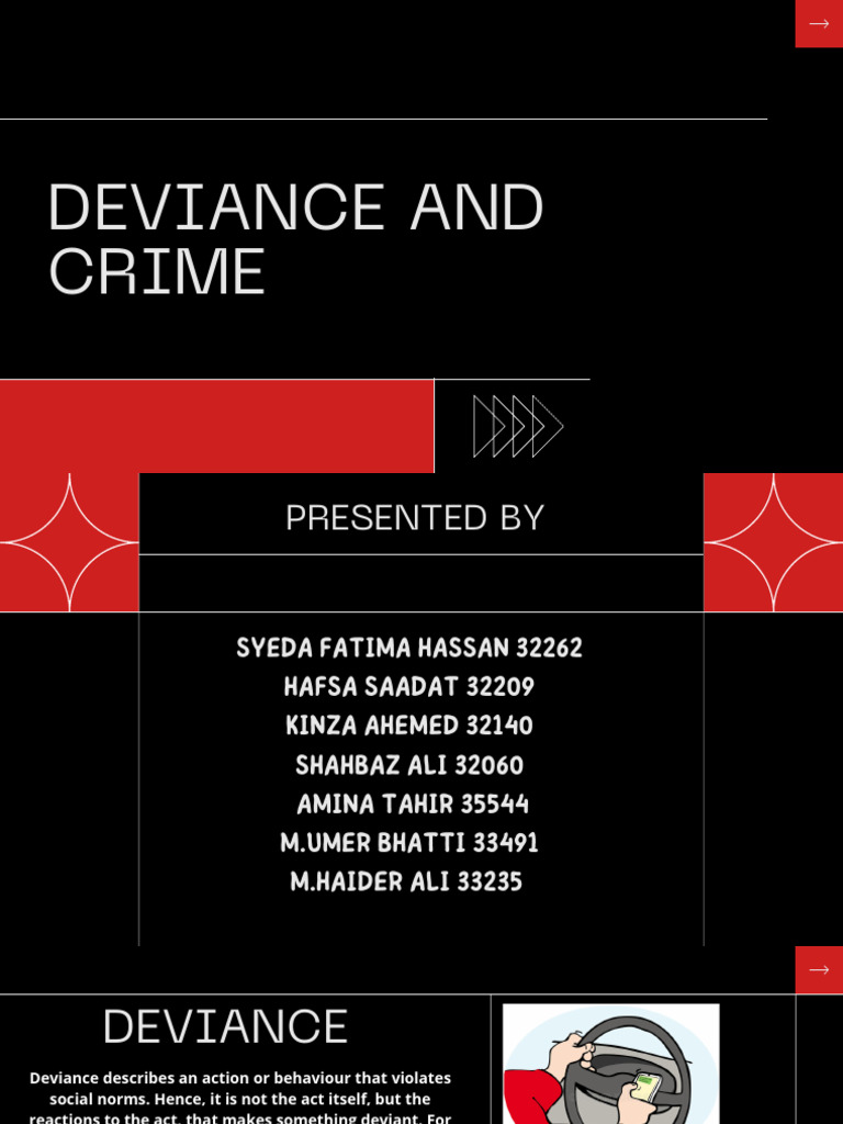 DEVIANCE AND CRIME | PDF | Deviance (Sociology) | Crimes
