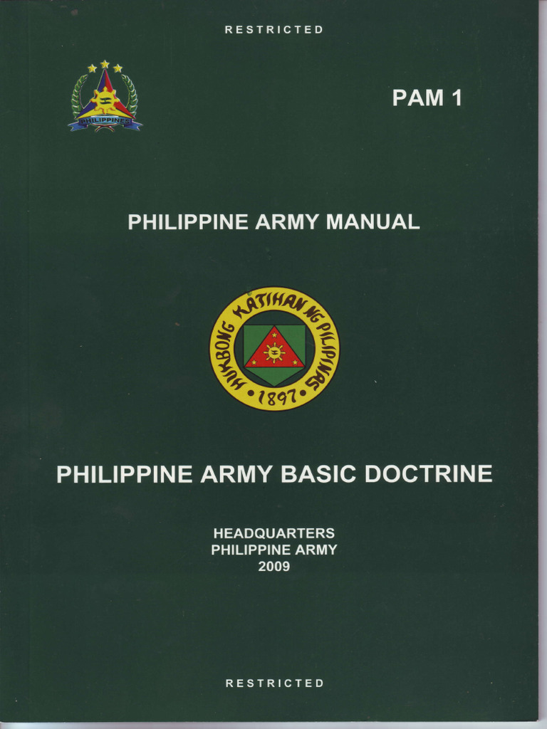 Philippine Army Manual 1 Basic Doctrine (2009) | PDF | National Security | Military Doctrine