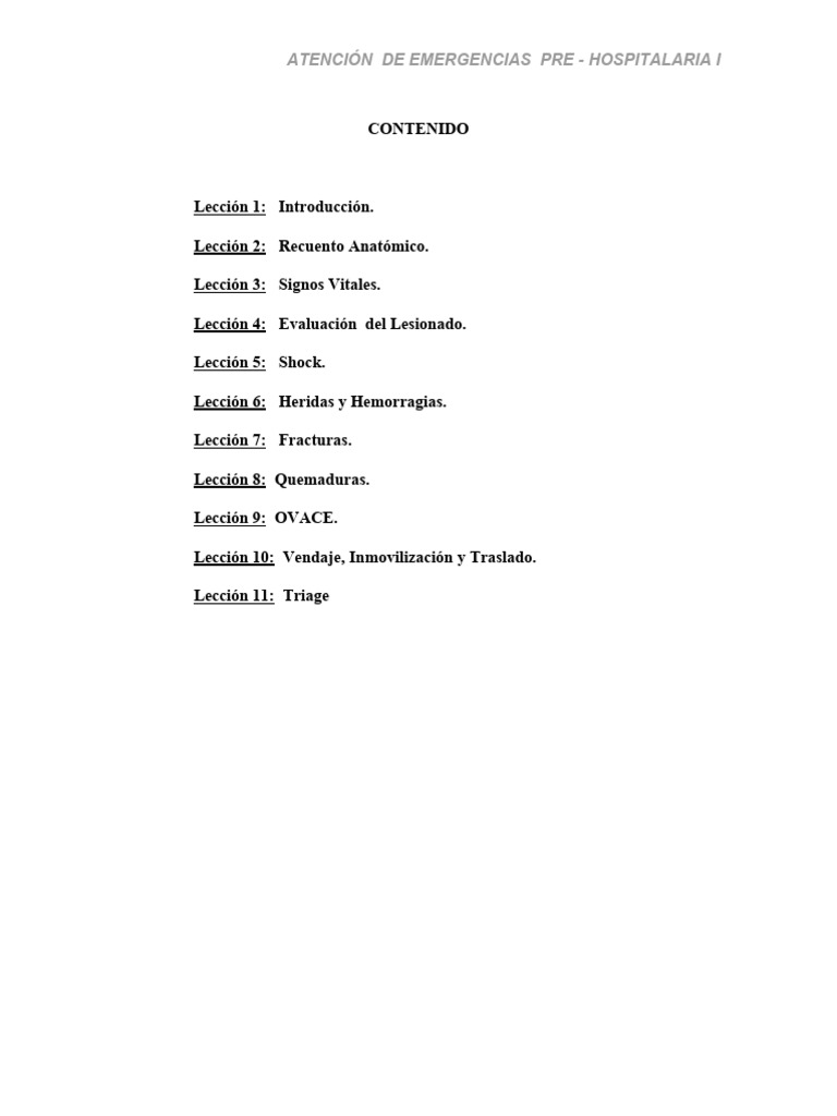 MANUAL DEL PARTICIPANTE 2005 Aten Pre-Hosp | PDF | Primeros auxilios | Quemar