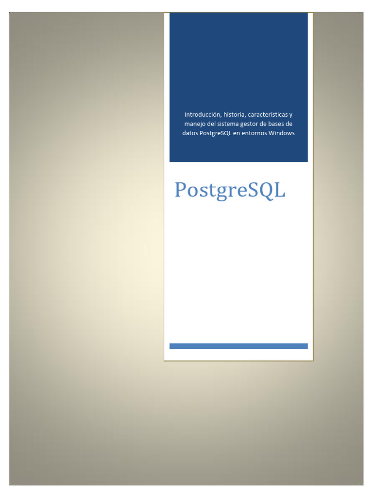Postgre SQL | PDF