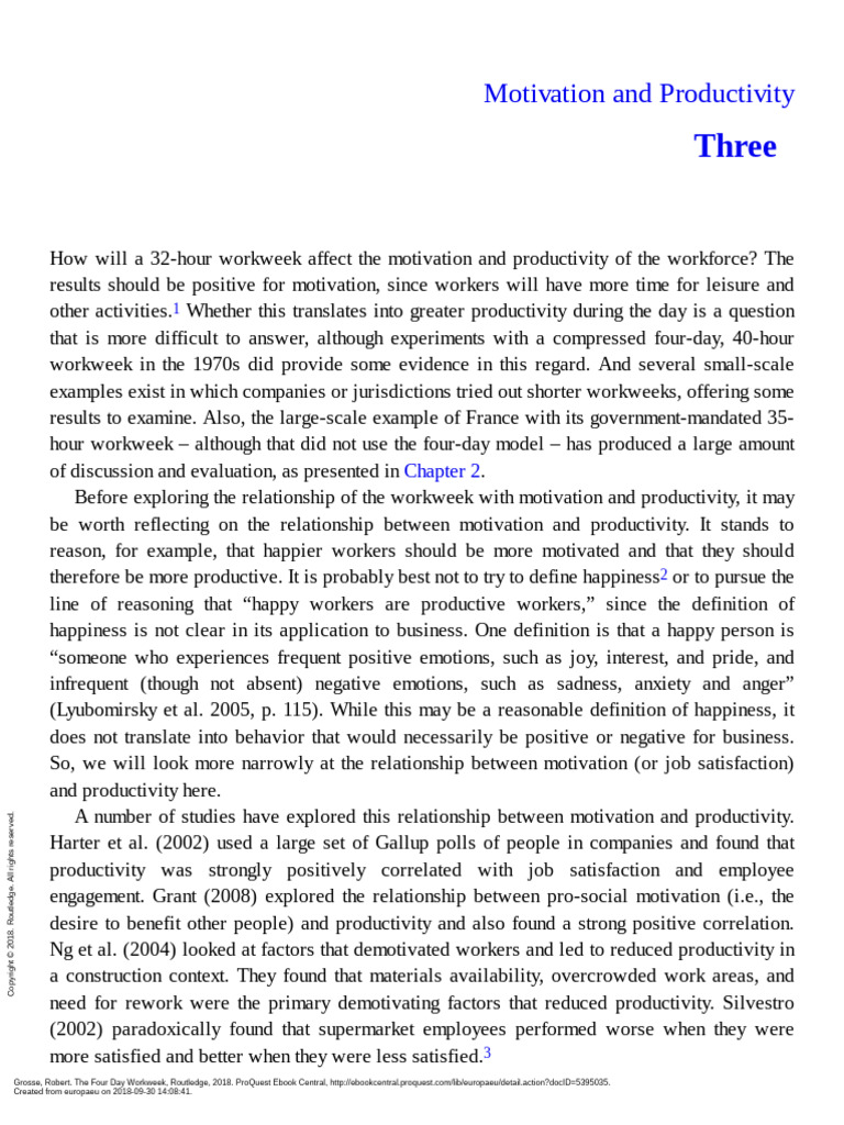 Motivation - and - Productivity | Download Free PDF | Working Time | Employment