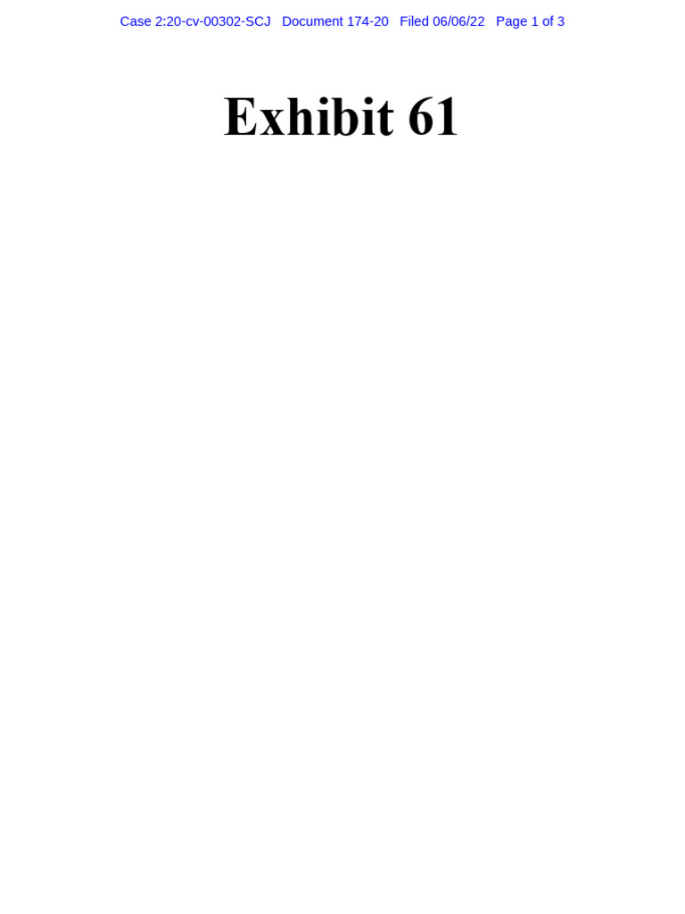 Exhibit 61 | PDF