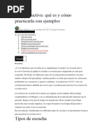 Tipos de Escucha | PDF | Atención | Empatía