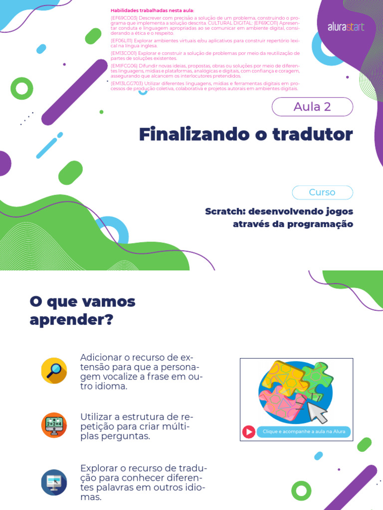 Scratch - Desenvolvendo Jogos Através Da Programação - Aula 2 ...