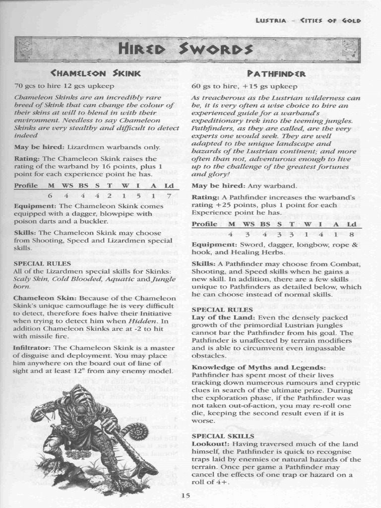 [TC12] Chameleon Skink, Dark Elf Assassin, Norse Shaman, Pathfinder | PDF