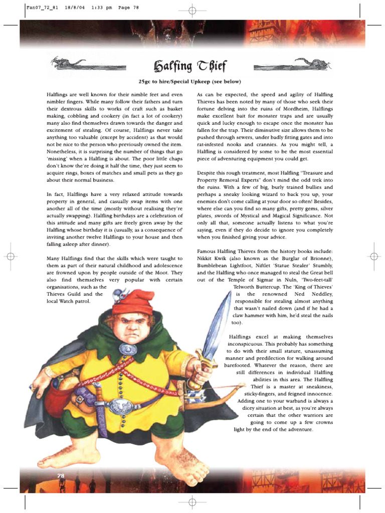 (FM7) Halfling Thief | PDF
