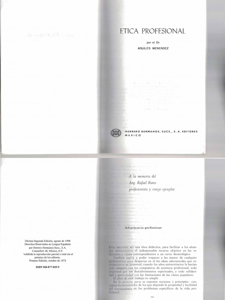 Menendez, A - Ética profesional | PDF