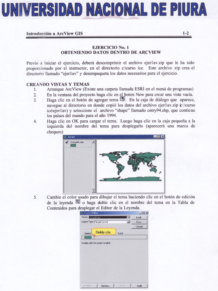 Ejercicio 1 Arcview | PDF