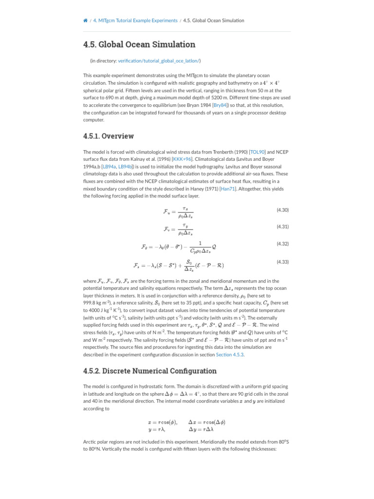 4.5. Global Ocean Simulation - MITgcm Checkpoint68u-4-Gaef96ed ...