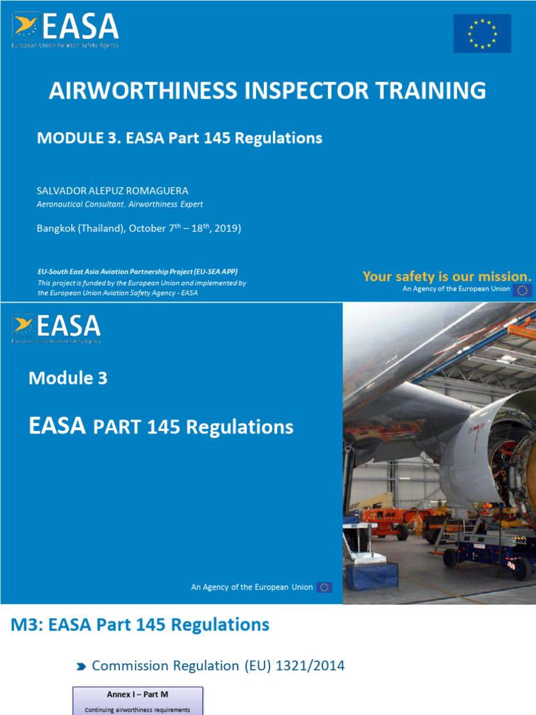 EASA Part 145 Regulations Overview | PDF | Aircraft | Aeronautics