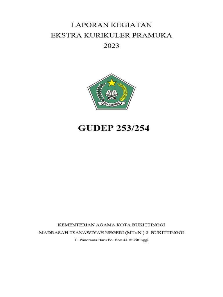 Laporan Pramuka 2023 | PDF
