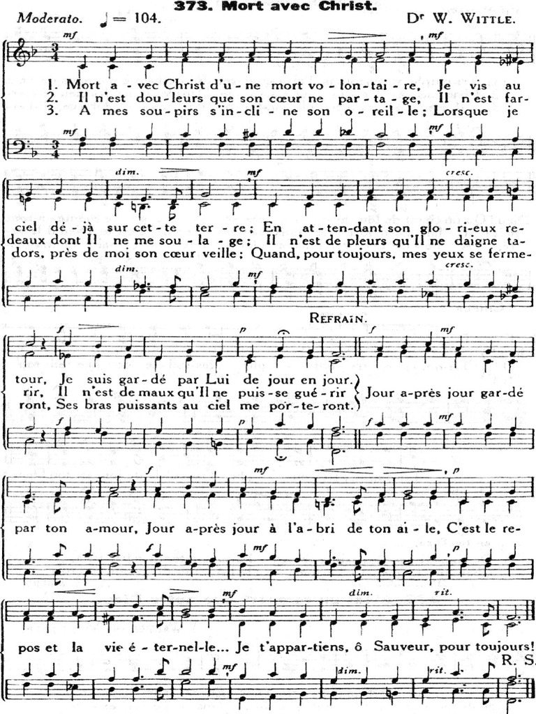 Af373 Mort Avec Christ-Partition | PDF