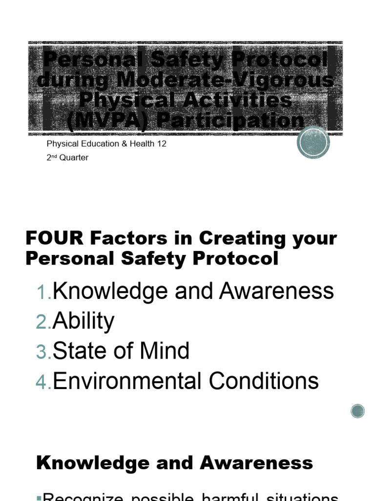 Q2 MODULE 1 Personal Safety Protocol During Moderate Vigorous Physical ...